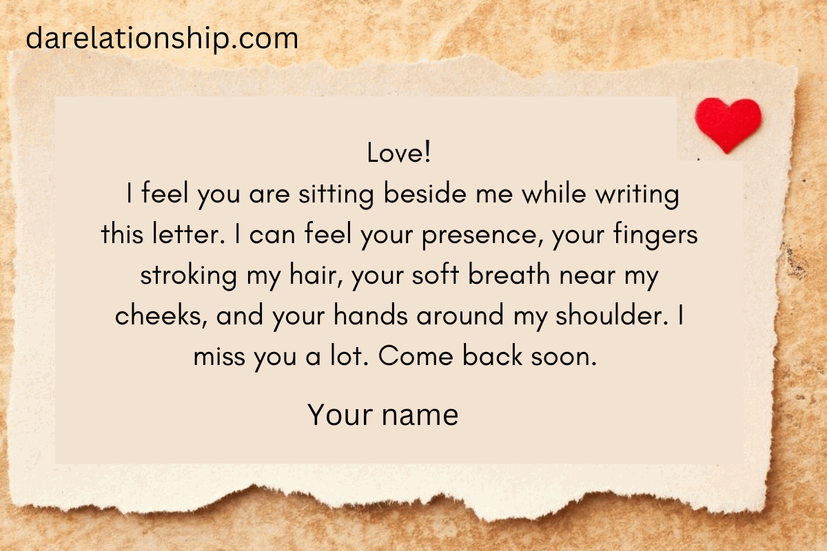 Love letter for him that make him cry